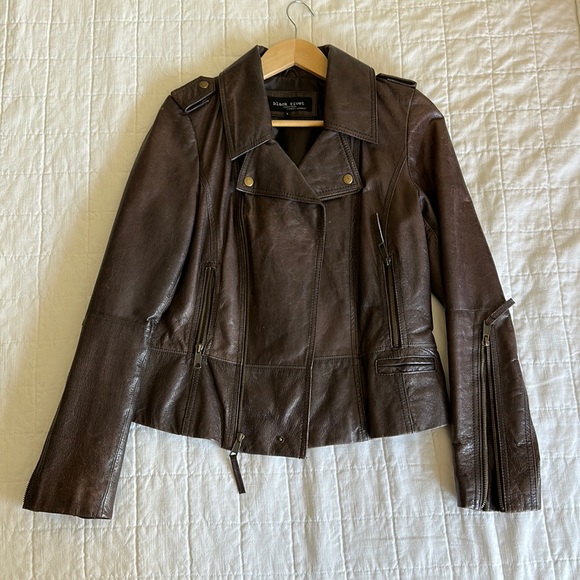 Black Rivet | Jackets & Coats | Black Rivet Leather Jacket | Poshmark